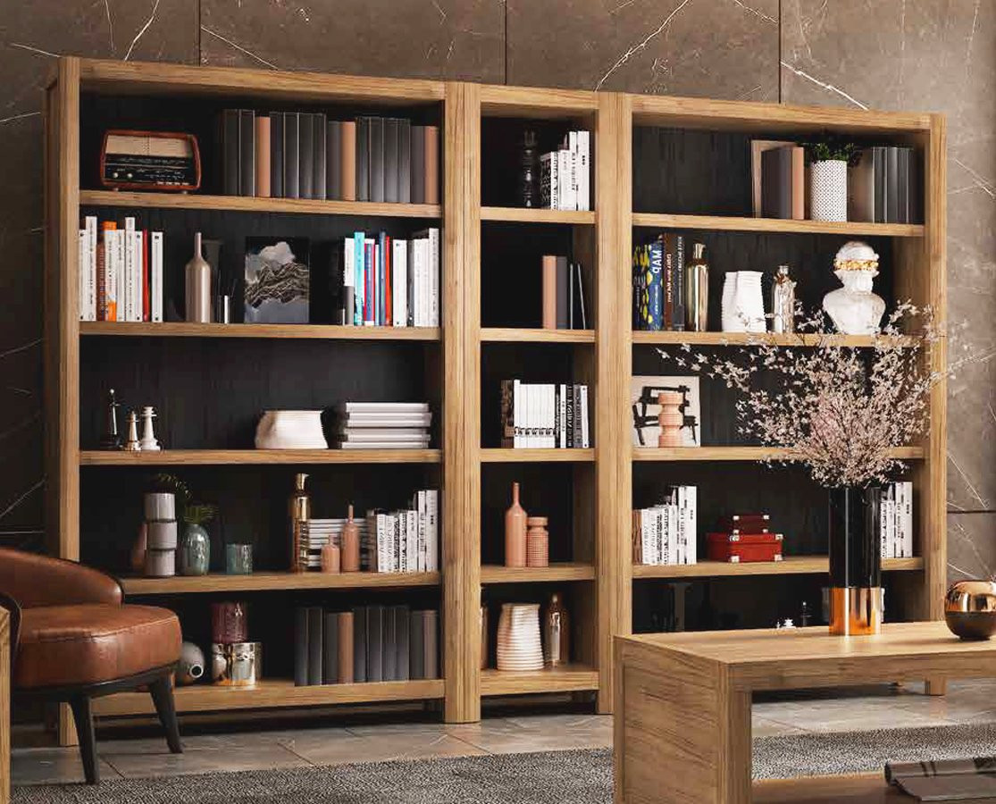 LIBRERIA MODULAR EN MADERA DE PINO SOSTENIBLE | tudecora.com