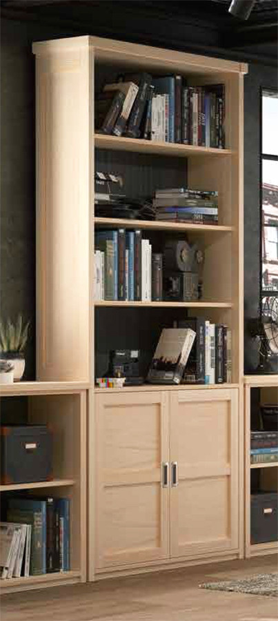 LIBRERÍA DE MADERA para salón comedor o teletrabajar en casa