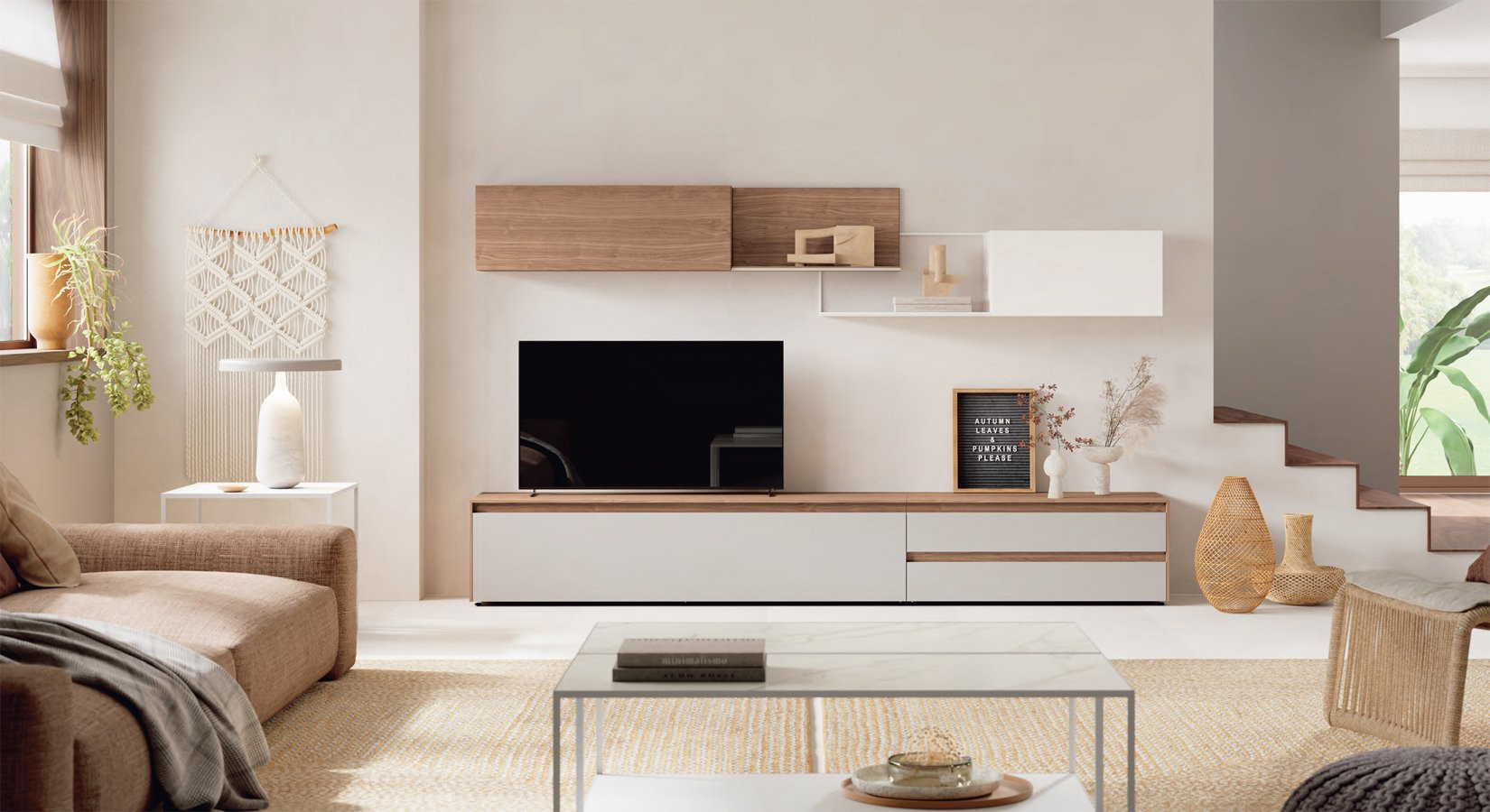 Mueble TV modular: diseño atemporal y funcionalidad personalizada